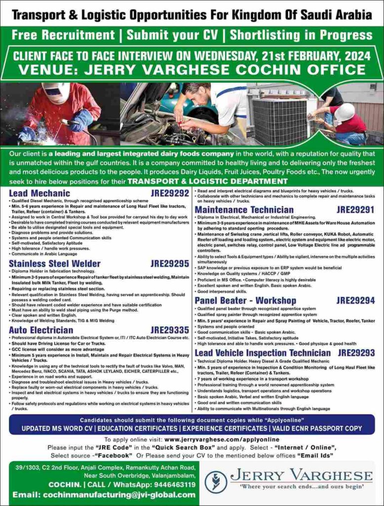 Transport & Logistic Opportunities In Saudi Arabia - Gulf Job Paper