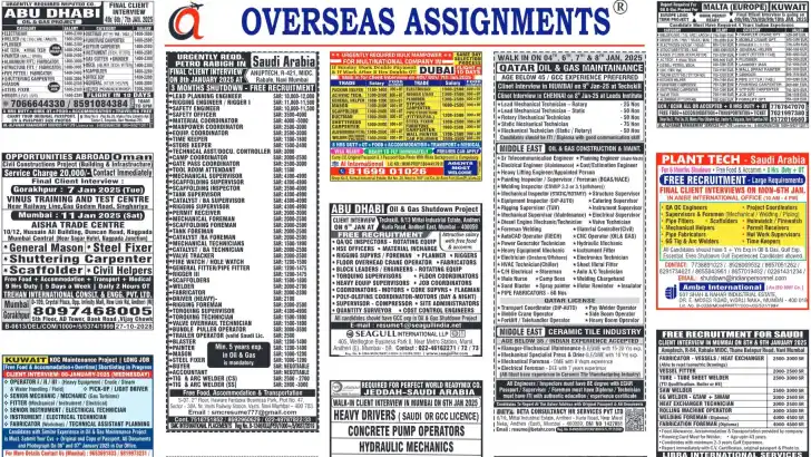 Assignments Abroad Times Job Paper 10 May - Gulf Job Paper